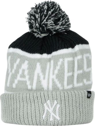47 Brand Homme, Accessoires, Multicolore, Taille: ONE Size Calgary Cuff Knit Pom Pom Hat