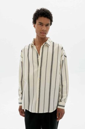 Thinking Mu Thinking MU Herren vegan Hemd Haru Multicolor