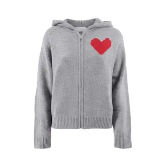 MC2 Saint Barth SweaT-shirt zipp&eacute; Kyla - Femme - Pulls - Gris - Taille: 40 FR