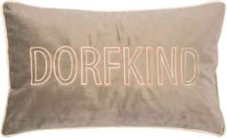 Pad Letters DORFKIND, orange-Taupe, 30 x 50 cm