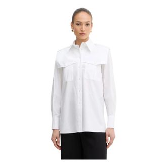 Karl Lagerfeld Klassisches Baumwollhemd - - Blouses & Shirts - Damen - Wei&szlig; - M