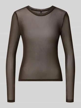 Vero Moda Slim Fit Langarmshirt mit Rundhalsausschnitt Modell LOVA