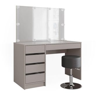 Vicco Coiffeuse Sherry, Cachemire, 120cm avec miroir, tabouret & &eacute;clairage led