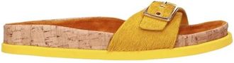 Premiata Femme, Chaussures, Jaune, Taille: 36 EU Mules en peau de poney