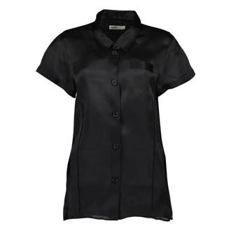 Khaite Black Silk Keefe Shirt - - Blouses & Shirts - Damen - Schwarzk - M