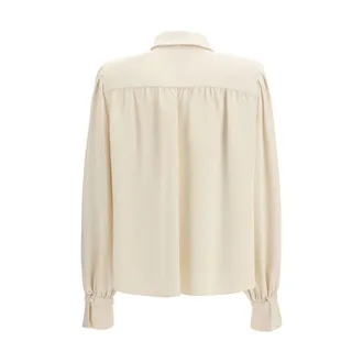Valentino Womens Beige Silk Shirt
