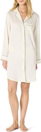 Amazon Essentials Chemise de Nuit Boutonnée en Satin Femme, Ivoire, XXL
