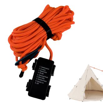Generico Camping-Seillicht - LED-Warnlicht, wasserdicht, 4 m, Marinewindseil mit hoher Sichtbarkeit | Sicherheit im Freien