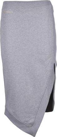 The Attico Femme, Jupes, Gris, Taille: 38 FR Asymmetrical Fleece Midi Skirt