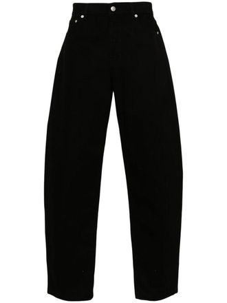 Alexander McQueen jean &agrave; coupe baril - Noir