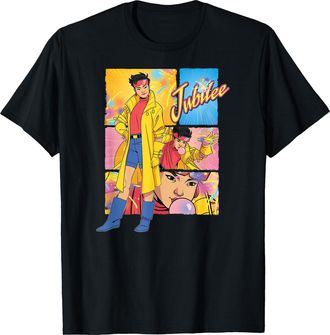 MARVEL Studios X-Men 97 Jubilee Powers & Logo Action Panels T-Shirt