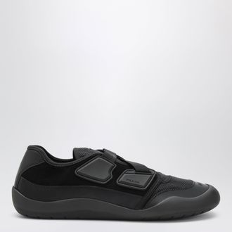 Prada Speedrock Sneaker schwarz aus Leder und Mesh