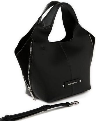 Karl Lagerfeld Sac &agrave; main double anse en cuir