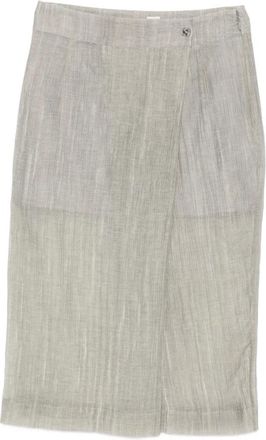 The Garment Femme, Jupes, Gris, Taille: 36 FR Delfi Button Wrap Midi Skirt
