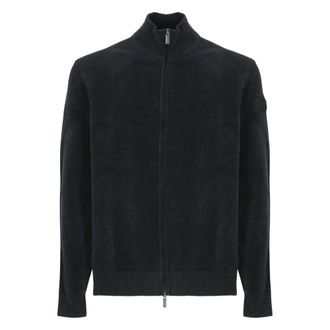 Roberto Ricci Design Velvet Full Zip Knit - - Knitwear - Herren - Blau - M
