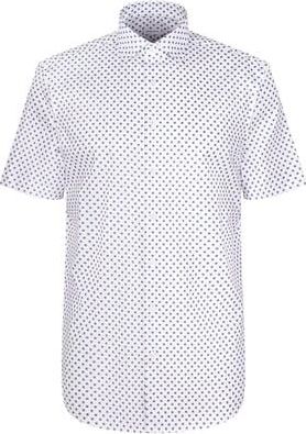 Seidensticker Chemise manches courtes imprim&eacute;e en lin