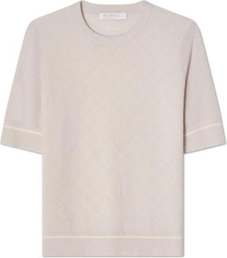 Busnel Femme, Tops, Beige, Taille: 44 FR Top &agrave; manches courtes et col rond