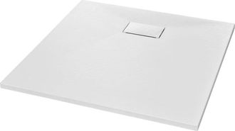 vidaXL Duschwanne smc Wei&szlig; 80&times;80 cm - Vidaxl