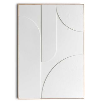 Reinders Relief Wandbild, Saturn, Wohnzimmer, Bilder, Wanddeko, Room Decor, MDF, Wei&szlig;, 100 x 70cm