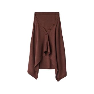 Christophe Lemaire Rock aus Merinowollmischung mit Kn&ouml;pfen - - Skirts - Damen - Braun - S