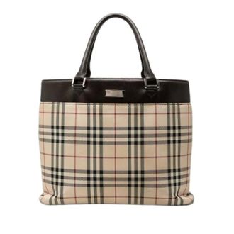 Burberry Sac cabas Pre-owned en toile - Femme - Pre-owned - Beige - Taille: ONE Size