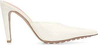 Bottega Veneta Femme, Chaussures, Blanc, Taille: 39 1/2 EU Punta Mule Pump