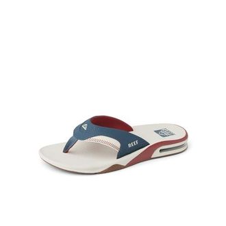 Reef Fanning Mens Bottle Opener Flip Flop, Arch Support, Durable Outsole, Water Friendly, Varsity, 10