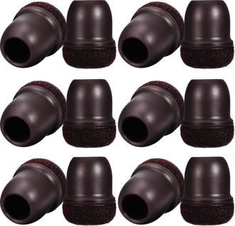 SOLUSTRE 16 St&uuml;ck Runde Stuhlbeinkappen aus Gummi Bodenschutz f&uuml;r Runde M&ouml;belbeine 15 20mm Ger&auml;uschd&auml;mpfend und rutschfest M&ouml;bel und Stuhlschutz f&uuml;r Holzb&ouml;den 