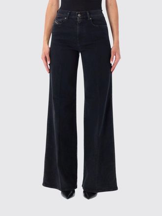 Diesel Jean D-Akemi large en denim stretch &agrave; taille haute