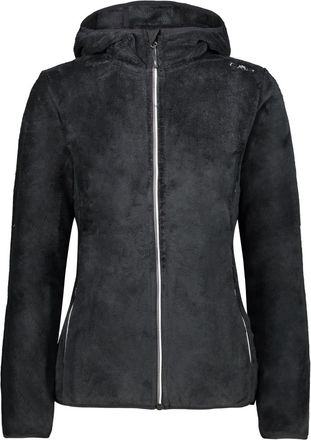 F.lli Campagnolo Damenjacke mit fester Kapuze, Schwarz-Graffit, XXXL