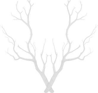 Valiclud 2 St&uuml;ck Wei&szlig;e K&uuml;nstliche Baumzweige Handgefertigt Nat&uuml;rliche Winterdeko F&uuml;r Vase F&uuml;llstoff Zuhause B&uuml;ro Party Dekoration