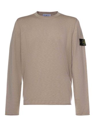 Stone Island Pull Col Rond - Camel