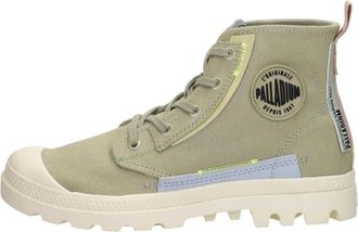 Palladium Femme, Chaussures, Vert, Taille: 37 EU Pampa Underlayer Lace-up Bottes