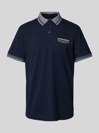 Tom Tailor Regular Fit Poloshirt mit Label-Print