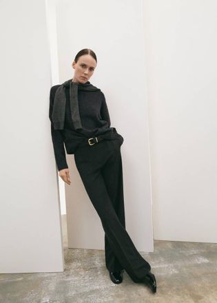 Mango Pull en maille moyenne gris anthracite - Femme - 1XL - MANGO