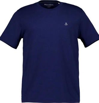 Marc O'Polo Herren T-Shirt blau Baumwolle