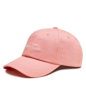 Tommy Jeans Cap Tommy Jeans Linear Logo AW0AW15845 Rosa
