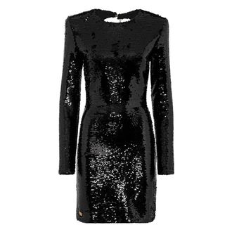 Philipp Plein Femme, Robes, Noir, Taille: 36 FR Mini-robe &agrave; cristaux
