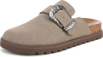 Blowfish Sienna Pantoletten f&uuml;r Damen, Taupefarbenes Wildlederimitat, Mittel, EU 37