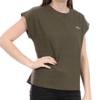 Pepe Jeans London Damen-T-Shirt, Khaki, Bloom