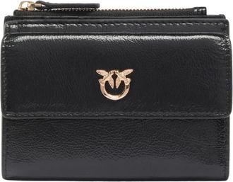 Pinko Pinko, Femme, Accessoires, Noir, Taille: ONE Size Petit portefeuille compact