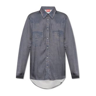 Diesel Herren, Shirts, Blau, SGröße
