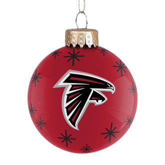 Foco NFL Atlanta Falcons Baumschmuck Glass Ball Glas Kugel Anh&auml;nger Ornament Weihnachtsbaum