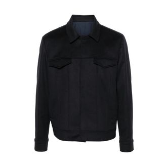 Costumein Marineblauer Wollmantel - - Jackets - Herren - Blau - L