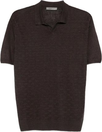 Corneliani Homme, Pulls, Brun, Taille: M T-Shirt Textur&eacute;