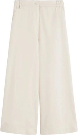 Max Mara Femme, Pantalons, Beige, Taille: 34 FR Ariete Wide Pantalons