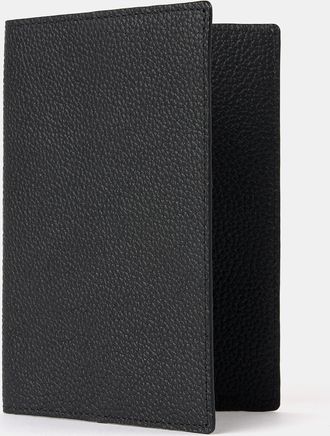 The Cambridge Satchel Company The Passport Cover - Black Madras Grain with Tartan