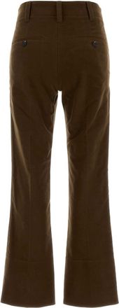 Brunello Cucinelli Cotton-Blend Trousers - Brown