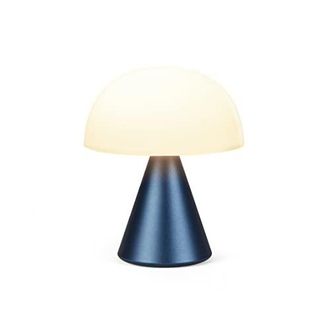 Lexon MINA M Wiederaufladbare kabellose LED-Tischlampe, f&uuml;r Nachttisch oder Schreibtisch, mit Dimmer, bis zu 12 Stunden Akkulaufzeit - Dunkelblau