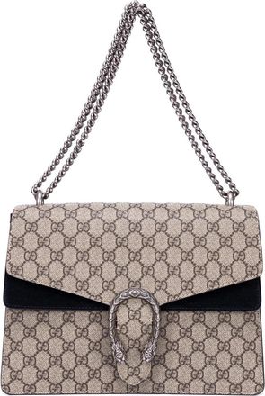 Gucci Crossbody Bags - Dionysus GG Supreme Chain Large - Gr. unisize - in Beige - f&uuml;r Damen